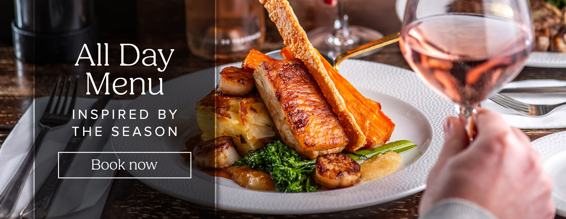 Dinner Menu & Prices | All Day Dining at The Encore Stratford-Upon-Avon